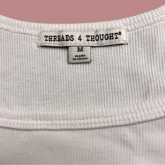 Threads 4 Thought | Tops | Nwt Threads 4 Thought White Ribbed Tank Top ...